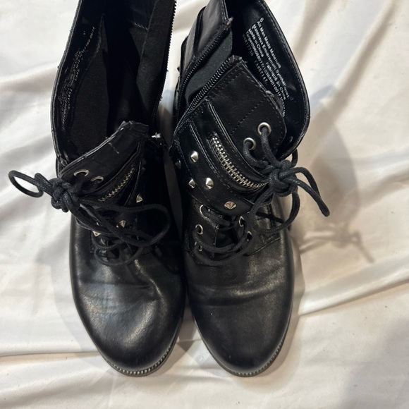 Target | Shoes | Target Black Womens Combat Boots | Poshmark